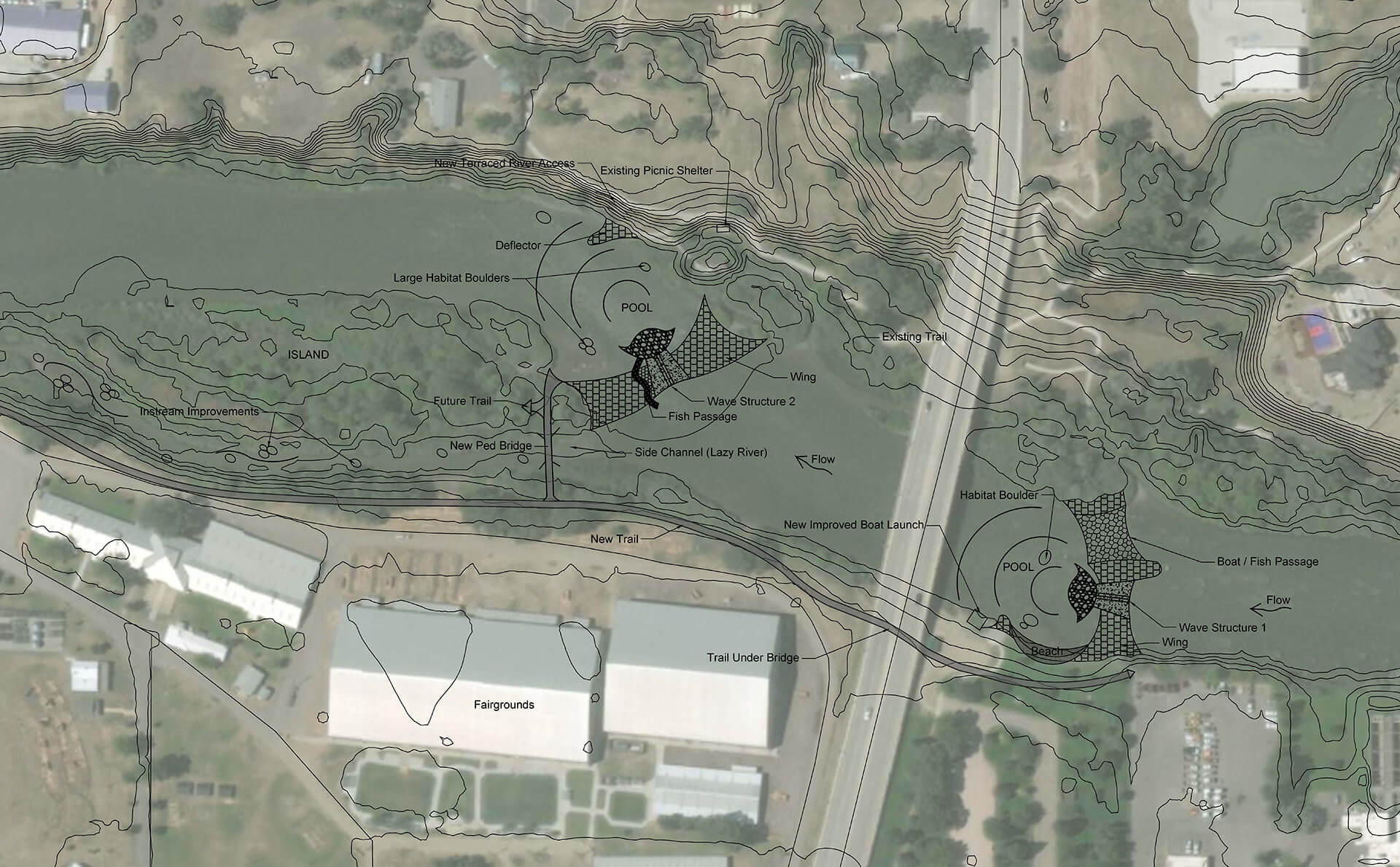 River Recreation Concept Design Plan Renderings - LVBrown Studio ...